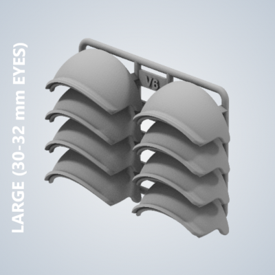 3D Printing - Easy Move Eyelids™ V6-Large | 4 Pair